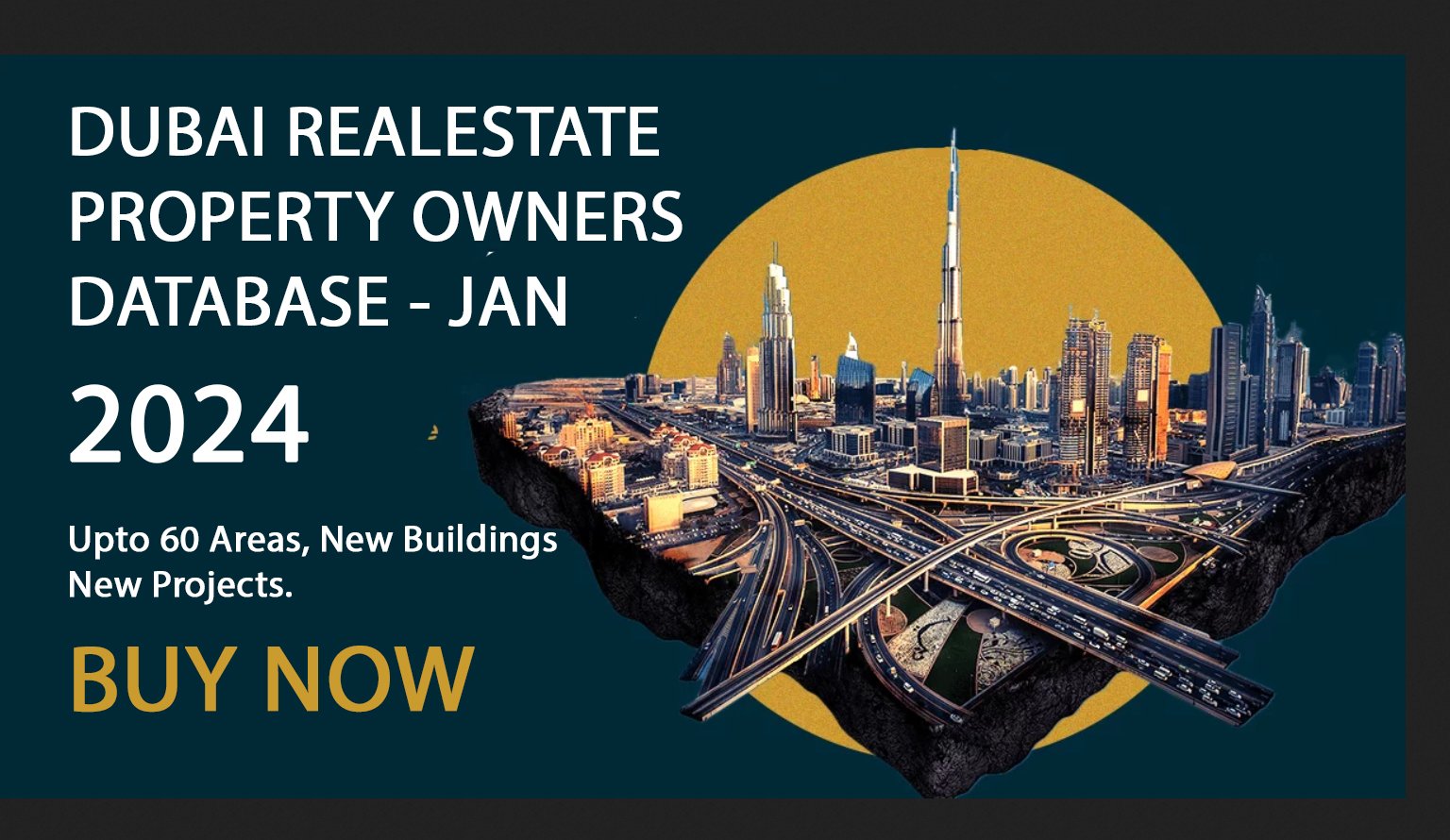 Dubai Real Estate Property Owners Database 2024 for Sale