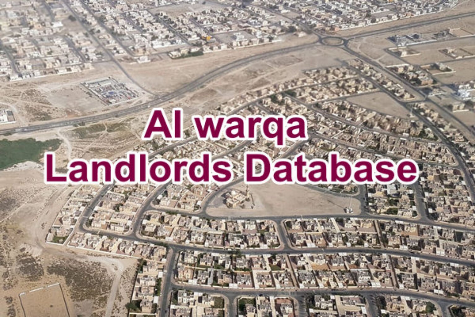 Al warqa 2025 Property Owners Seller Data Leads in Mirdif