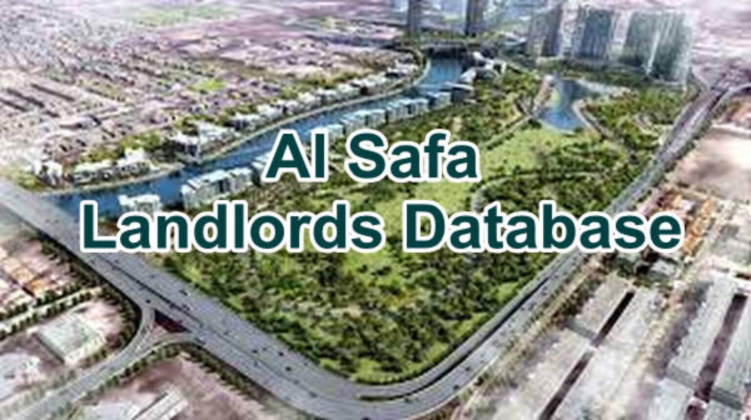 Al Safa 2025 Property Owners Seller Data Leads in Dubai